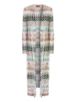 Missoni Zigzag Patterned Coat - Neutrals