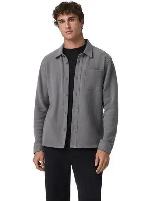 Vuori Beach Fleece Shirt Jacket - Pinecone Heather