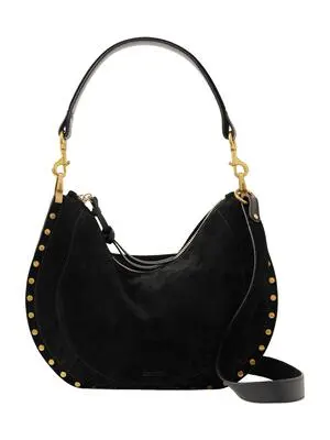 Isabel Marant Oskan Soft Suede Shoulder Bag - Black