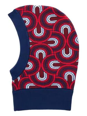 Fusalp Jacquard-knit Balaclava - Red