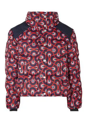 Fusalp Tatum Pilule Printed Quilted Ski Jacket - Red