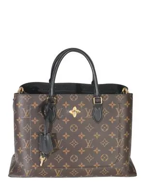 LOUIS VUITTON Monogram Canvas Flower Tote - Brown