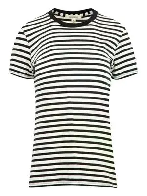 NILI LOTAN Lana Striped T-shirt - White