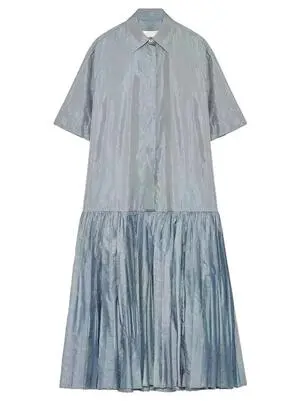 JIL SANDER Pleated Dress - Blue
