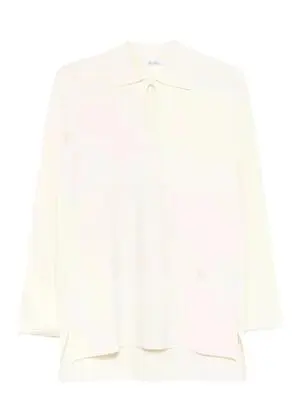 Max Mara Long-sleeve Polo Top - Neutrals