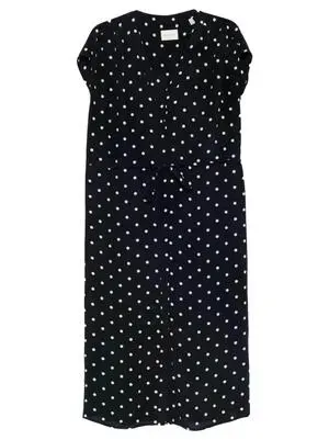 Gant Polka-dot Midi Dress - Blue