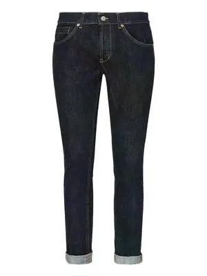 DONDUP Five-pocket Cuffed Jeans - Blue