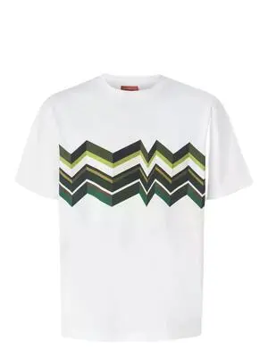 Missoni Zigzag-print-detail T-shirt - White