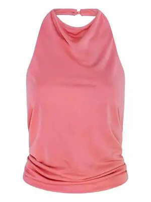 PARIS GEORGIA Arlo Draped Halterneck Top