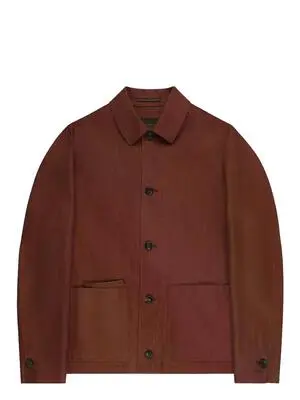 SLOWEAR Single-breasted Blouson Jacket - Brown