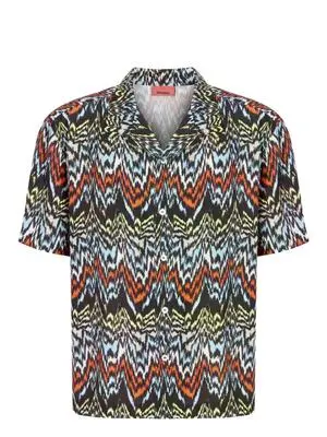 Missoni Patterned Short-sleeve Shirt - Black