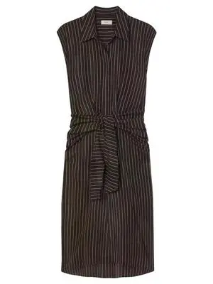 A.L.C. Emilia Striped Mini Dress - Brown