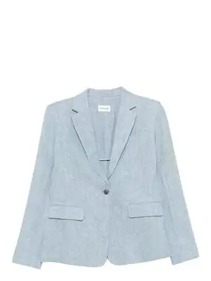 P.a.r.o.s.h Single-breasted Blazer With Notched Lapels - Blue