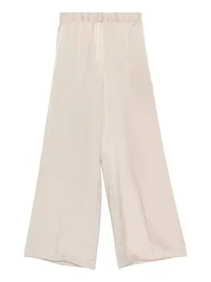 P.a.r.o.s.h Elasticated Waist Palazzo Pants - Neutrals