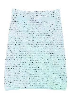 N°21 Elasticated-hem Knitted Skirt - Blue