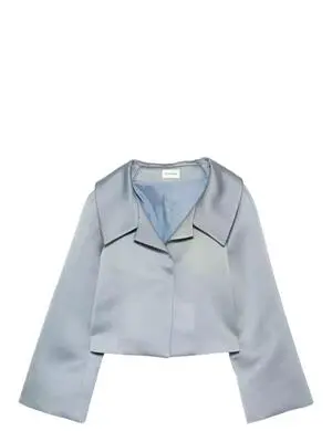 P.a.r.o.s.h Wide-sleeve Cropped Jacket - Blue