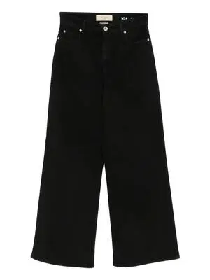 Max Mara Wide-leg Five-pocket Trousers - Black