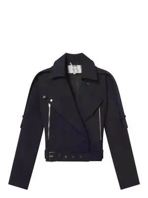 A.L.C. Marvin Belted Zip Jacket - Blue