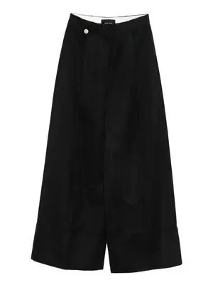 Simone Rocha Button Wide Trousers - Black