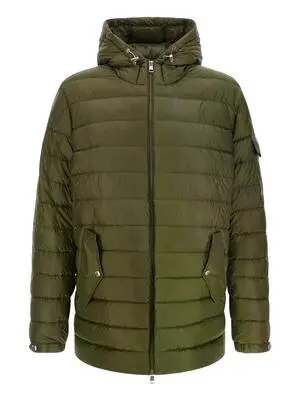 Moncler Oahu Zipped Coat With Adjustable Hood - Green