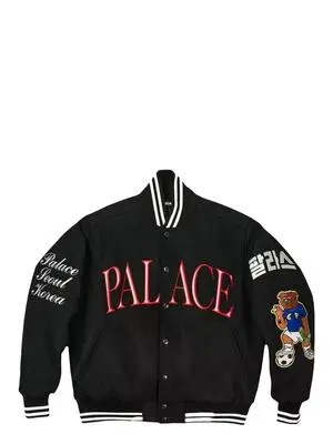 PALACE Seoul Exclusive Varsity Jacket - Black