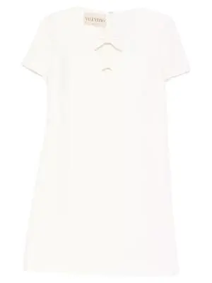Valentino Garavani Ribbon Detail Dress - Neutrals