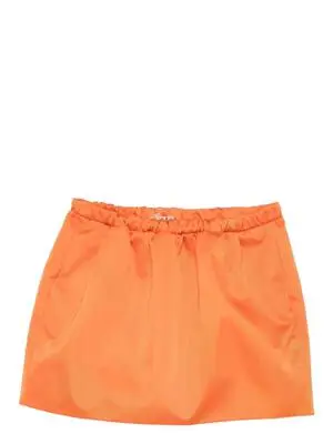 N°21 Elasticated Woven Mini Skirt - Orange