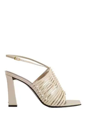 GIUSEPPE ZANOTTI Jane Square-toe Sandals - Neutrals
