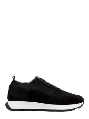 BARRETT Panelled Lace-up Sneakers - Black