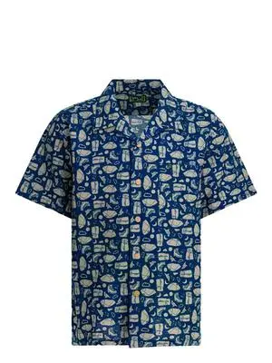 MONTBELL Buttoned Pattern Shirt - Blue