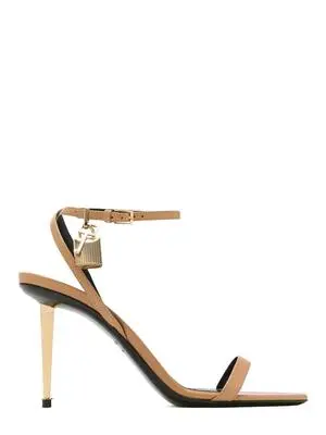 TOM FORD 85mm Padlock Heeled Pumps - Neutrals