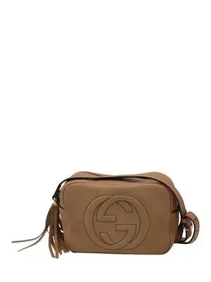 GUCCI Disco Leather Shoulder Bag