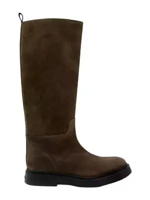 Proenza Schouler Bank Suede Knee Boots - Brown