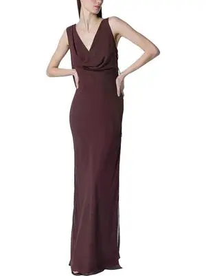 Andamane Strappy Open-back Maxi Dress - Purple