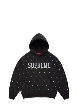 Supreme Studded Hoodie - Black