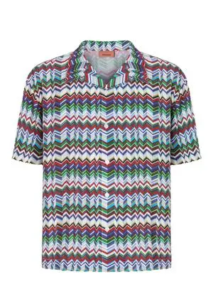 Missoni Zig-zag Button-down Shirt - White
