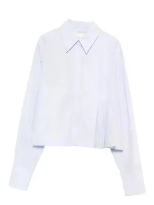 Sportmax Pleated-front Shirt - Blue