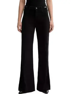 Rag & Bone Chain-embellished Flared Jeans - Black