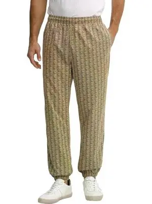 Lacoste Geometric-print Track Pants - Neutrals