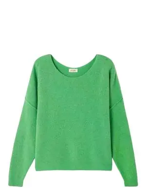 American Vintage Damsville Long-Sleeve Sweater Green