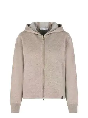 Max Mara Zip-up Hoodie - Neutrals