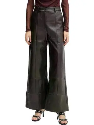 Bardot Marlowe Panelled Trousers - Brown