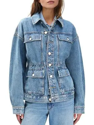 Rag & Bone Amy Cinched Denim Jacket - Ithca