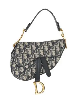 Dior Christian Dior Mini Saddle Bag Blue