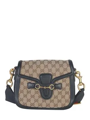 Gucci Gg Canvas Lady Web Shoulder Bag - Beige