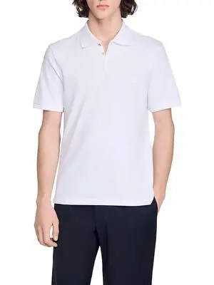 Sandro Logo Polo Shirt - White