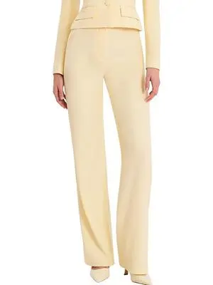 MISS CIRCLE Slim Fit Suit Pants - Yellow