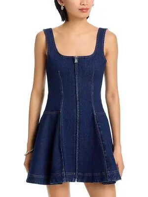 Simkhai Eleodra Denim Mini Dress - Imperial