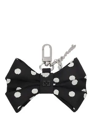 GANNI Bow Bag Charm - Black