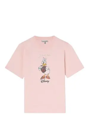 GANNI Daisy Duck Baby Fit Tee - Chalk Pink